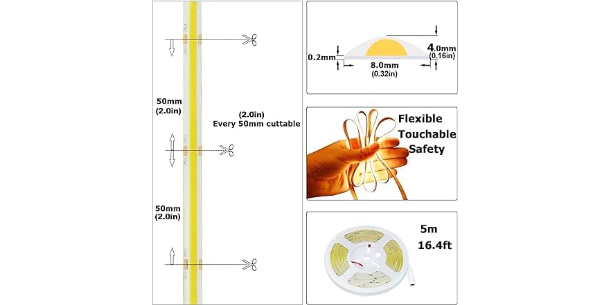 Adhesive LED Light Strip (Strip Only)