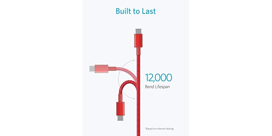 Anker B8753091 Anker 2 Pack New Nylon USB C to USB C Cable (Open Box)