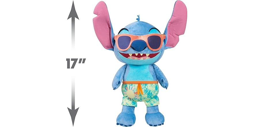 DISNEY CLASSIC 17in Beach Plush Stitch