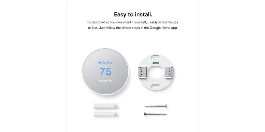 Google Nest Programmable Smart Wi-Fi Thermostat (Open Box)