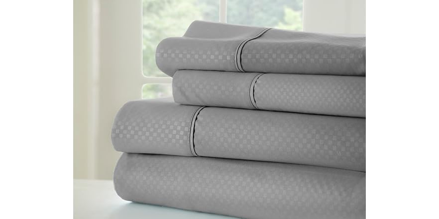 iEnjoy Home 4 Piece Embossed Sheet Set