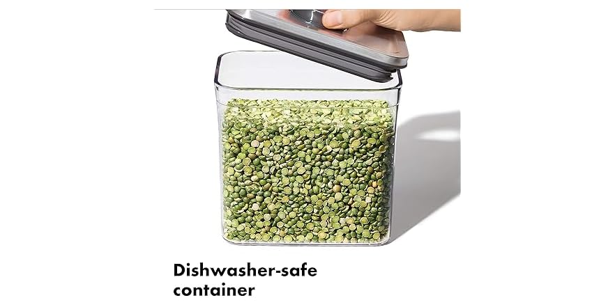 OXO Steel Pop Container, Rectangle Medium 2.7 Qt