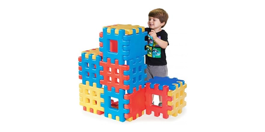 Little Tikes 18-Piece Big Waffle Block Set