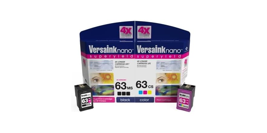 VersaInk VersaInk-Nano HP 63 MS Black MICR Ink Cartri