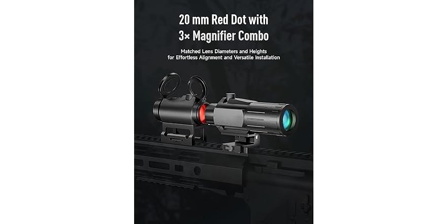Pinty Red Dot and Magnifier Combo | 3x Magnifier