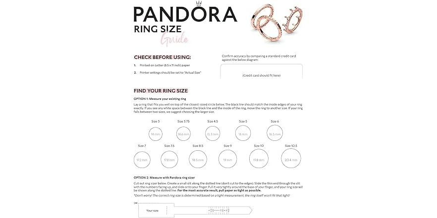 Pandora 168742C00-52 size 52 Pandora Ring (Open Box)