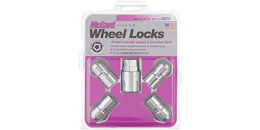 MCGARD 24215 Chrome Cone Seat Wheel Locks