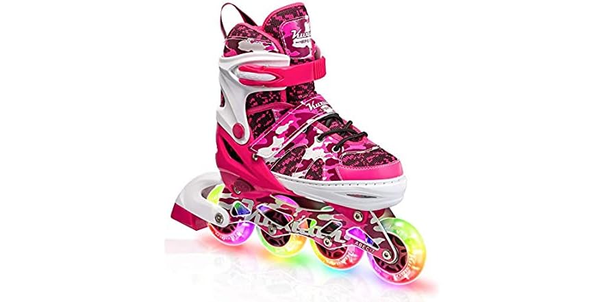 Kuxuan Adjustable Inline Skates for Kids