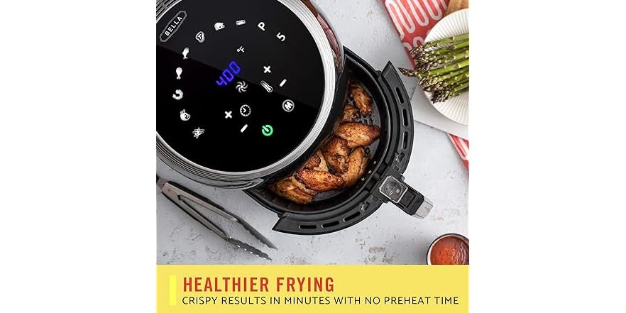 BELLA (14679) 5.3 Quart Air Fryer