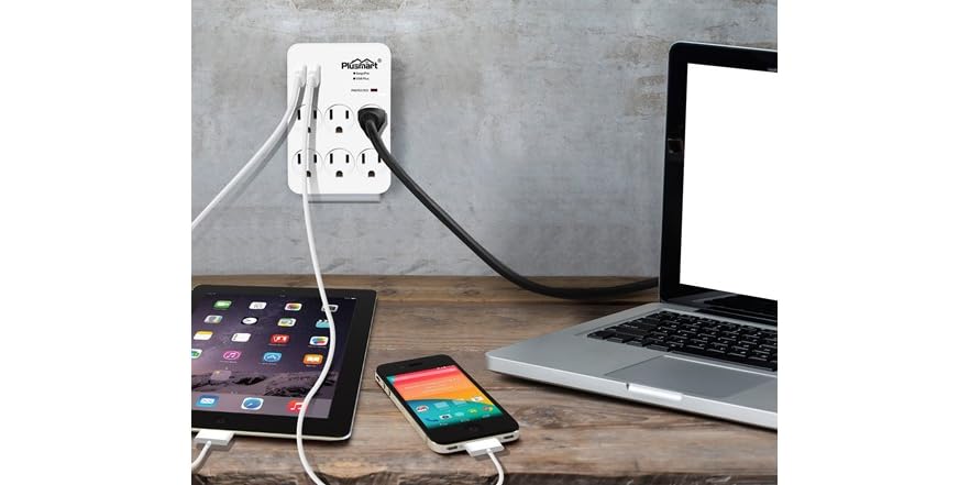 Plusmart Wall Mount Surge Protector - 2 Pack