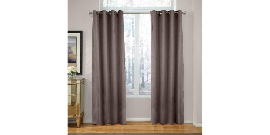 Veratex The Madison Window Collection 100% Linen Living Room Grommet ...