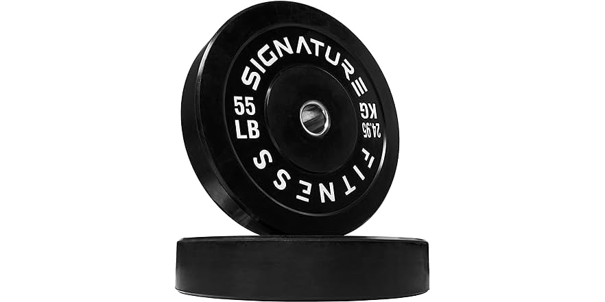 Olympic Bumper Plate, 55LB, Pair