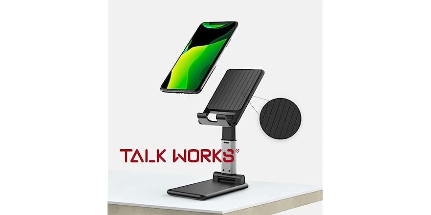 TALK WORKS Adjustable Cell Phone Desk Stand