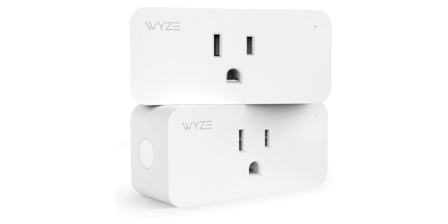 (2 Pack) Wyze Plug 2.4GHz WiFi Smart Plug