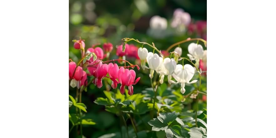 Old Fashioned Bleeding Hearts Flowers - 2 Bulbs (Choose Color)