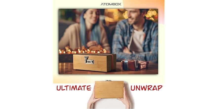 ATOM5 Premium Bamboo Storage Box