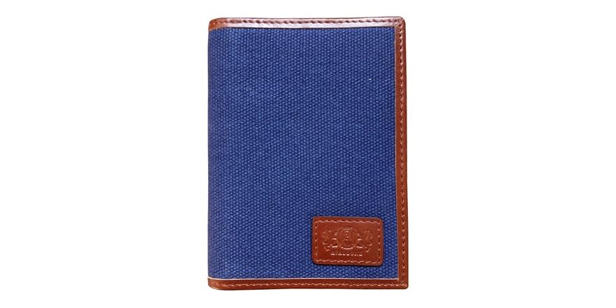 Avallone Canvas/Leather Front Pocket Wallet