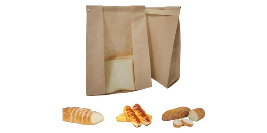 Bread Bags w/Window 50pc 13.7x8.3in