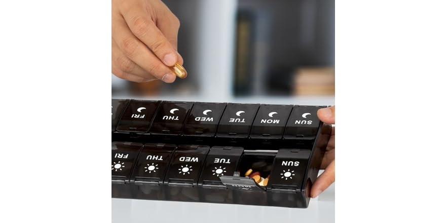 TheraRx 7-Day Push Button Pill Organizer