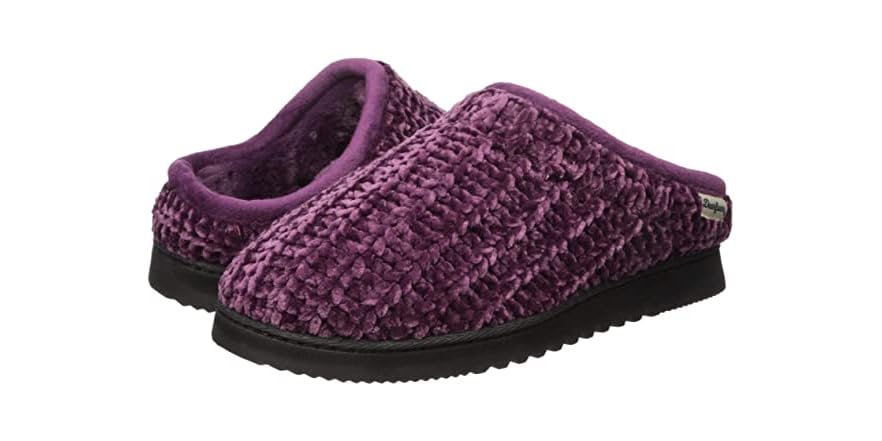 Dearfoams Women's Chenille High Vamp Clog Slipper