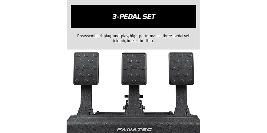 Fanatec CSL Elite Sim Racing High-Performance Pedals v2
