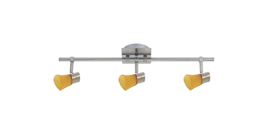 3-Light Satin Chrome Bar Rail Kit
