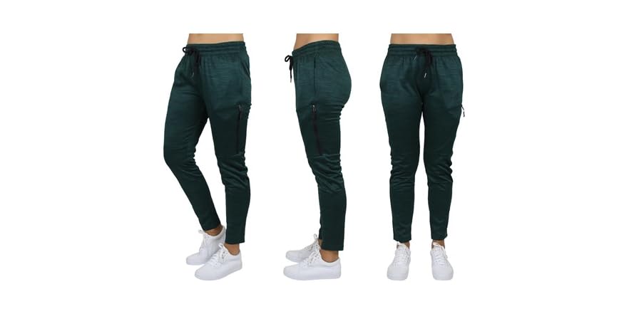 3PK Womens Fleece-Lined Tech Joggers