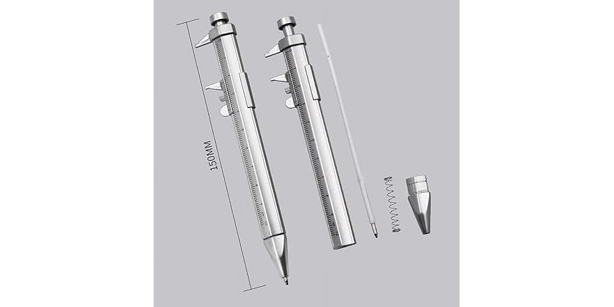 2pc Gel Pen Vernier Caliper 10cm