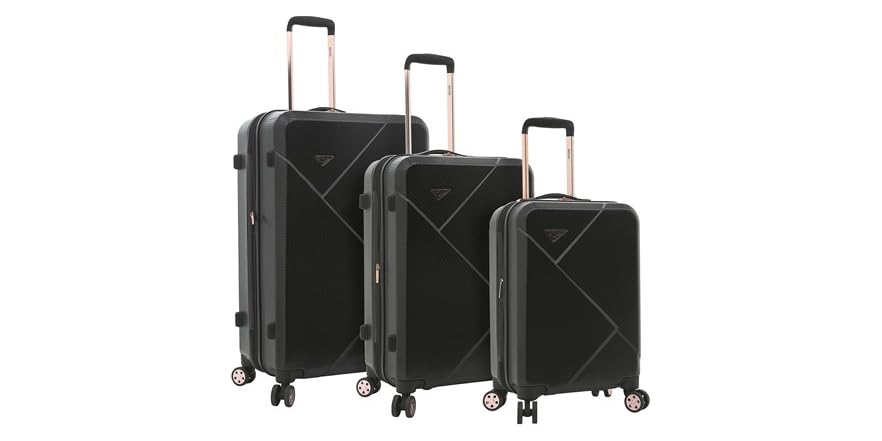 Kensie Dawn Hardside 3 Piece Luggage Set