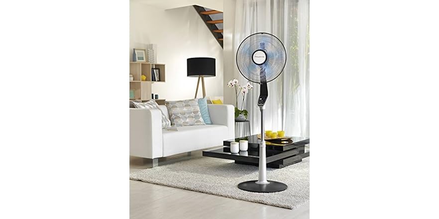 Rowenta Oscillating Standing Fan, 5 Speed