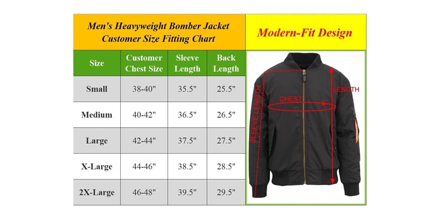 Men's Heavy Weight Flight Bomber Jacket