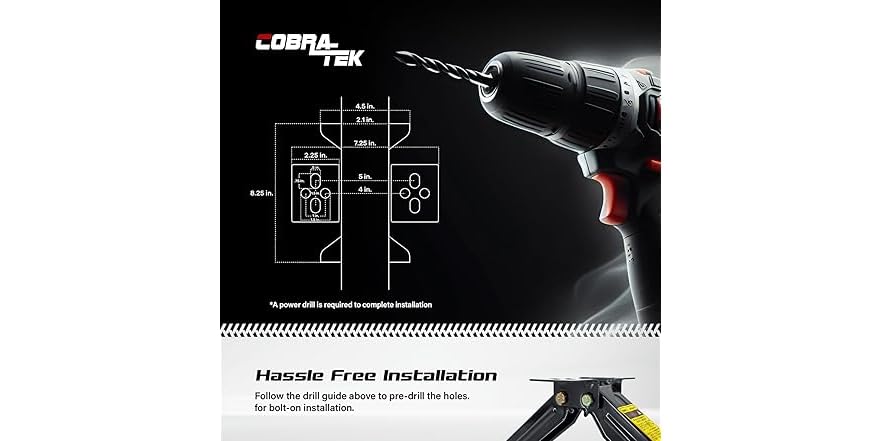 Cobra-Tek 5000 lbs Trailer Jack Stand (24")