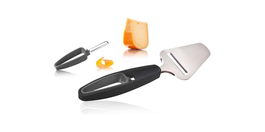 Cheese Slicer & Rind Peeler, Black