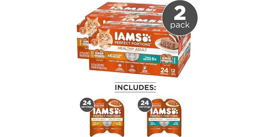 24PK IAMS Perfect Portions Sensitive Digestion Cat Food