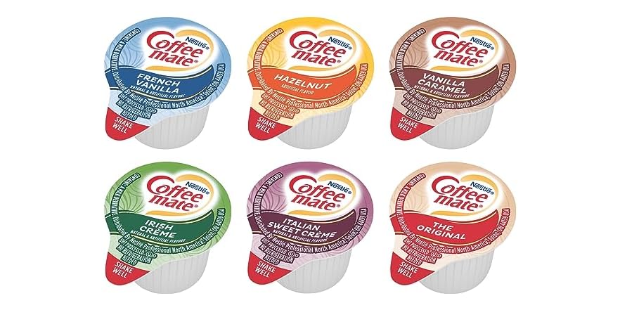 Coffee Mate Liquid Creamer Singles Variety Pack 180Ct