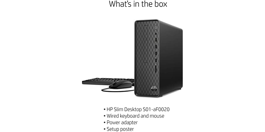 HP S01-AF0020 AMD Dual-Core Desktop (Open Box)
