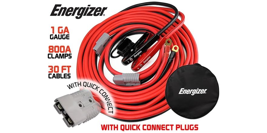 Energizer Battery Cables w/ Quick Connect