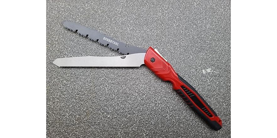 OFOSSTOOL Hand Saw, 10 Folding Saw, Double Blade