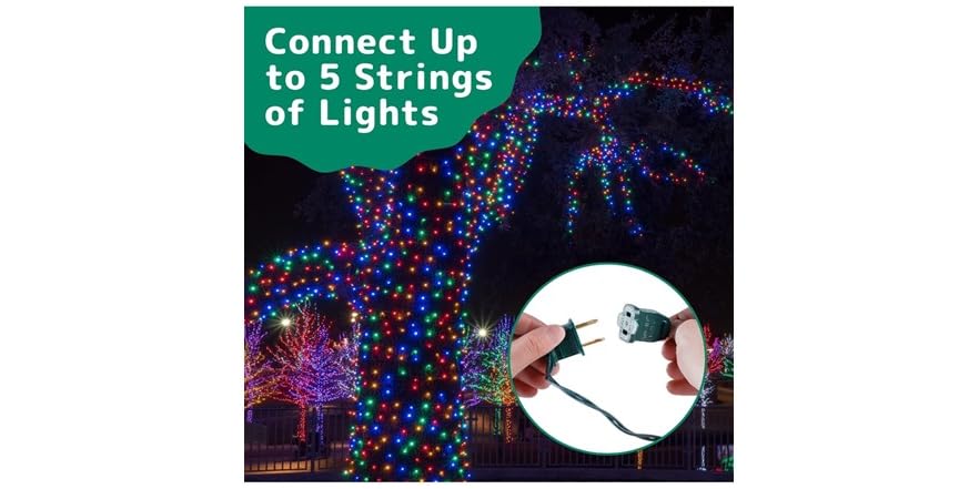 Hakol 20FT Waterproof Mini String Lights 2PK