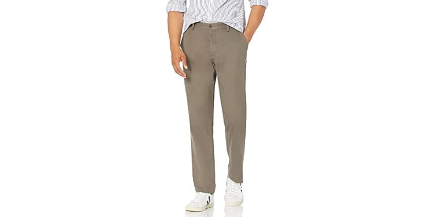 Amazon Men's Straight-Fit Flat-Front Chinos