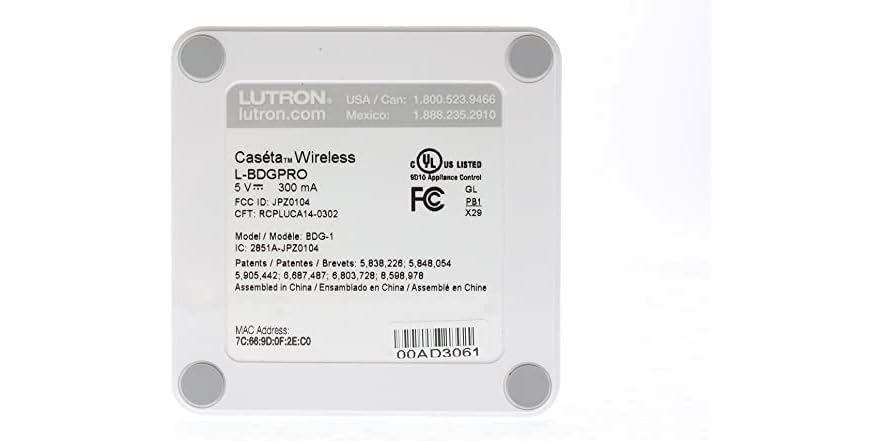 Lutron Caseta SmartBridge Pro Programmed Via Lutron App