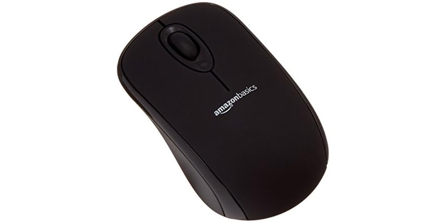 AmazonBasics Wireless Mouse with Nano Receiver