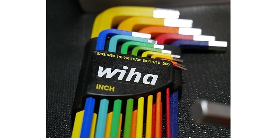 Wiha 66981 13 Piece Ball End Color Coded Hex L-Key