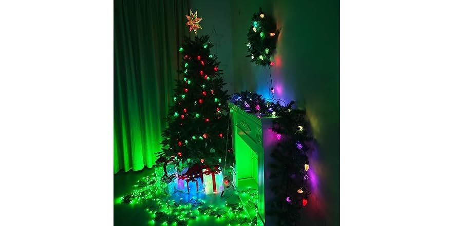 Probro BWSL34 Smart C9 Christmas Lights 134Ft
