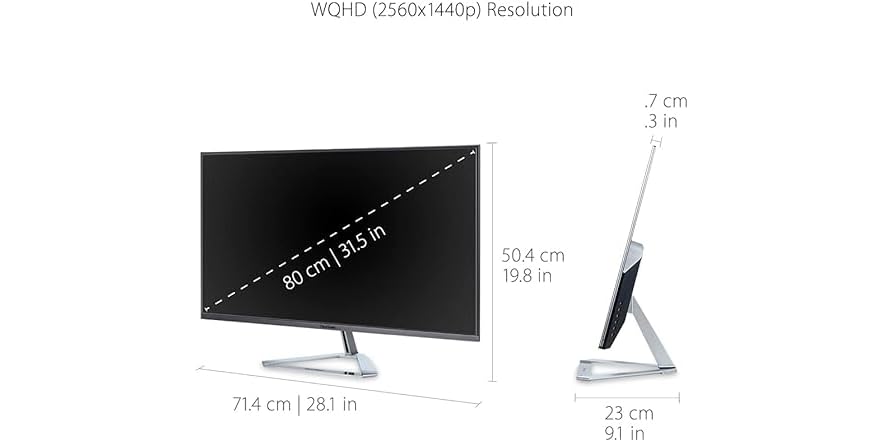 ViewSonic VX3276-2K-MHD 32 Inch Widescreen IPS 1440p Monitor