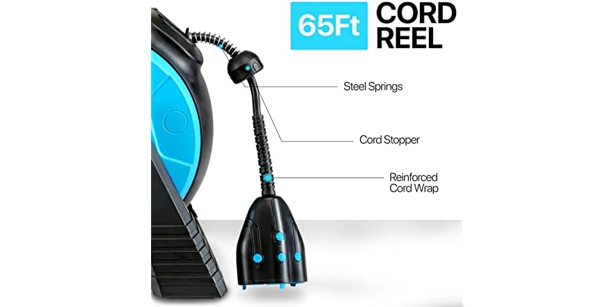 Alphaworks 12AWG x 65' Alexa Smart Plug Cord Reel