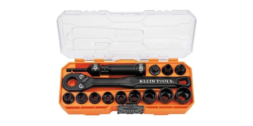 Klein Tools 65400 15pc Pass Through Socket Set