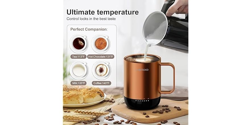 VSITOO S3 Pro Temperature Control Heated Coffee Mug