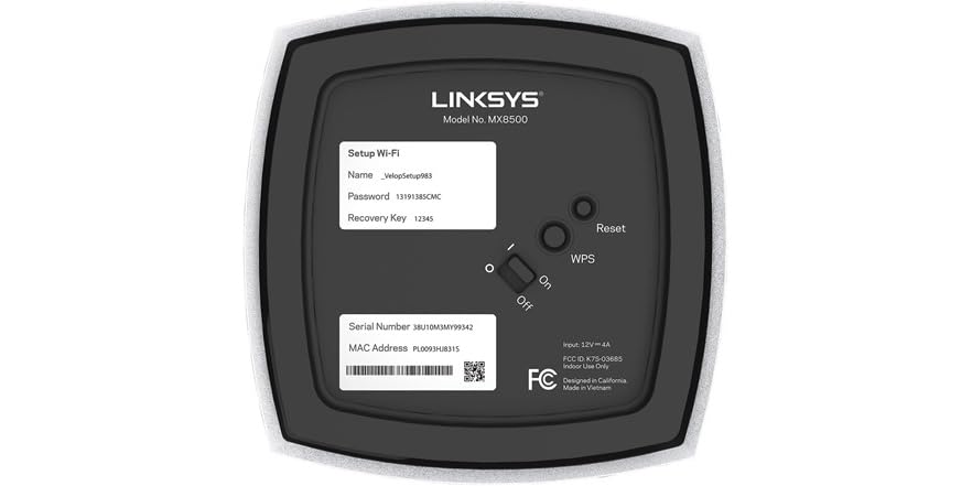 Linksys MX8503 Atlas Max 6E Mesh Wi-Fi System (Open Box)