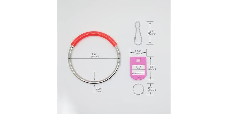 2 Pack Portable Metal Ring Key Organizer